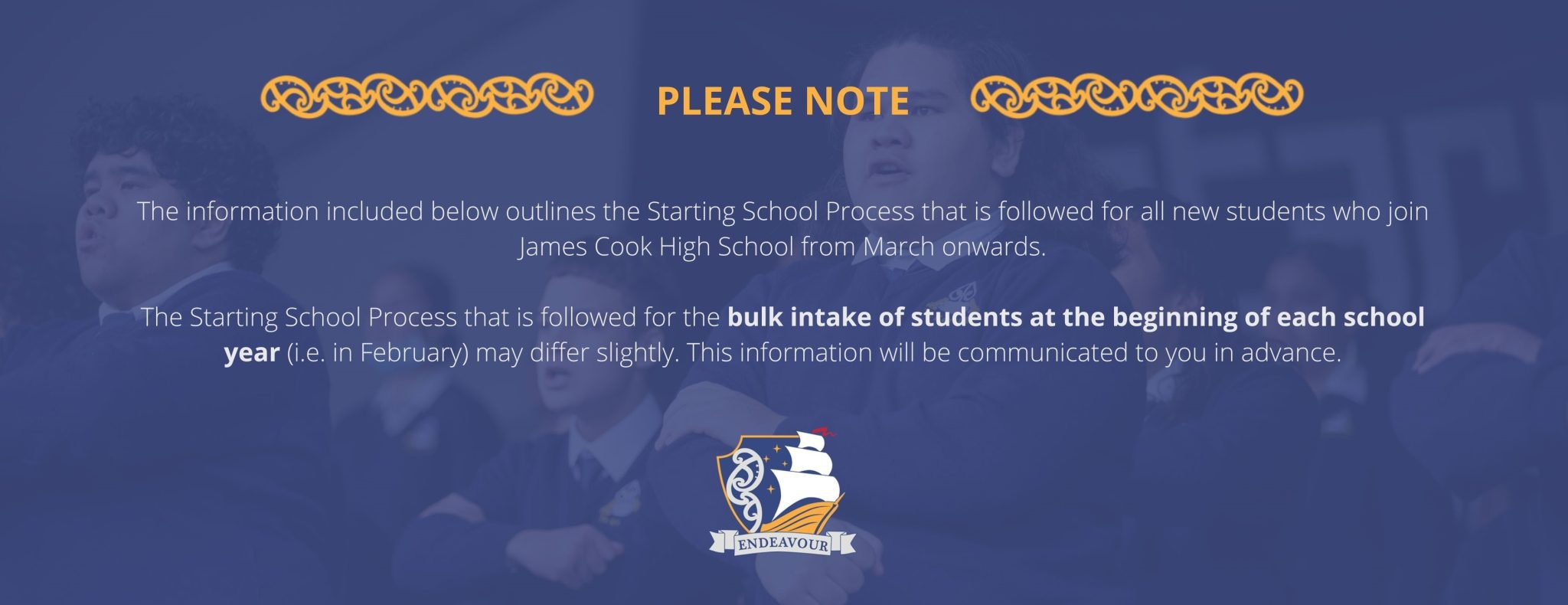 Enrol | James Cook High School